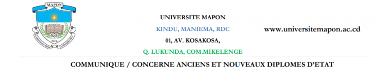 Organisation du concours d'admission pour l'année académique 2020-2021 ...