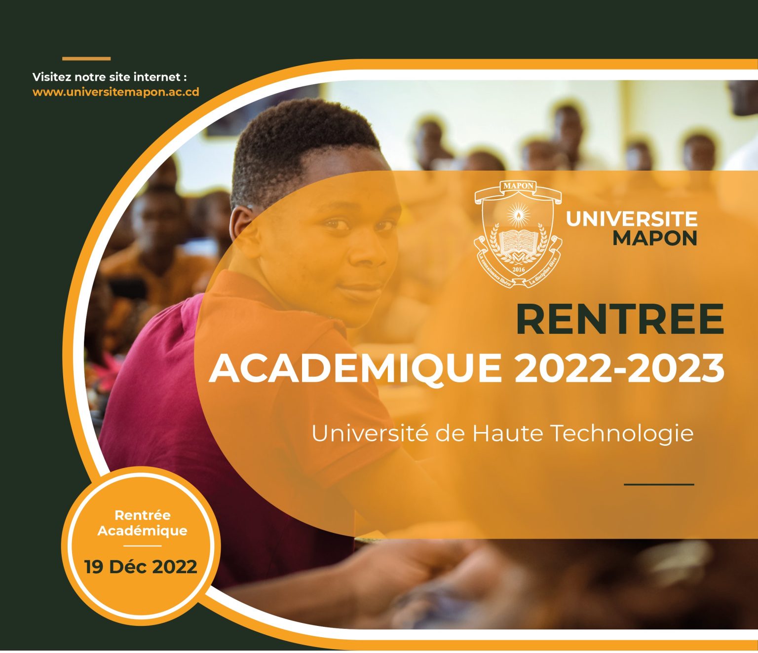 Rentrée Académique 2022-2023 - Université Mapon